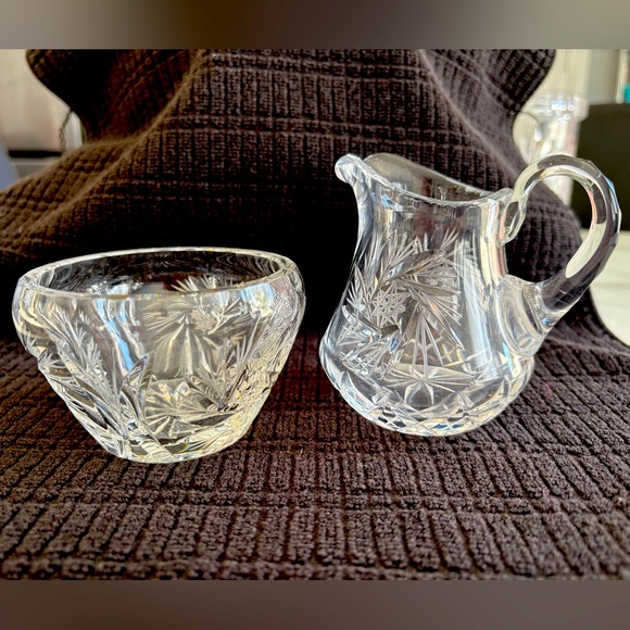 Dining | Lead Crystal Sugar And Creamer Set | Poshmark